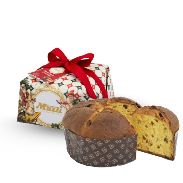 Muzzi Traditional Panettone 慕麗家族綜合果乾聖誕麵包白色聖誕紙版 - 知淳興業 Le Wine